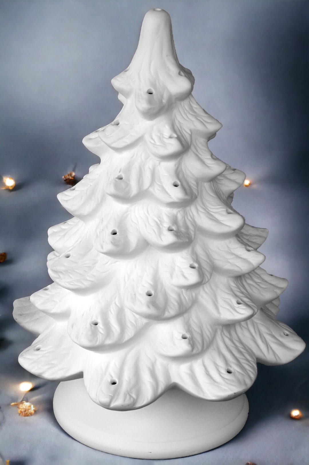 13 Lighted Christmas Tree With Plain Base - Etsy