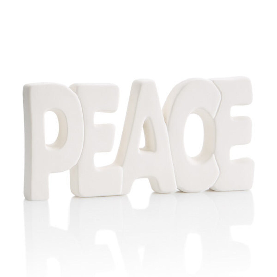 Peace Word Plaque - Etsy