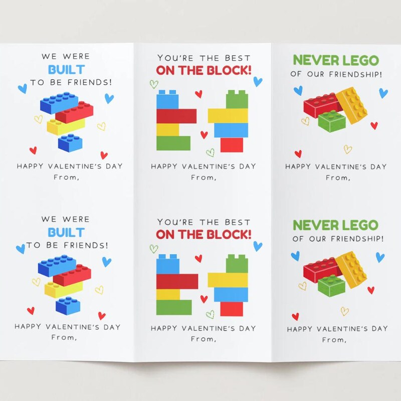 Valentines Legos for Boys - Etsy