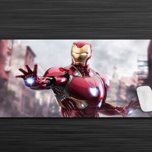Iron Man Desk Mat XL Gaming Video Game Large Mouse Pad Gift Desk Pad ...