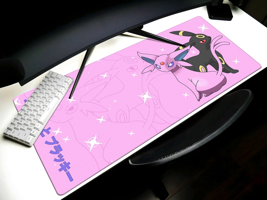 Espeon and Umbreon Mouse Pad XL Gaming Pokemon Desk Mat Gift Desk Play ...
