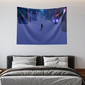 Miles Morales Tapestry / Art Flag Banner Poster Into the Spiderverse ...