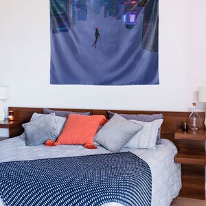 Miles Morales Tapestry / Art Flag Banner Poster Into the Spiderverse ...