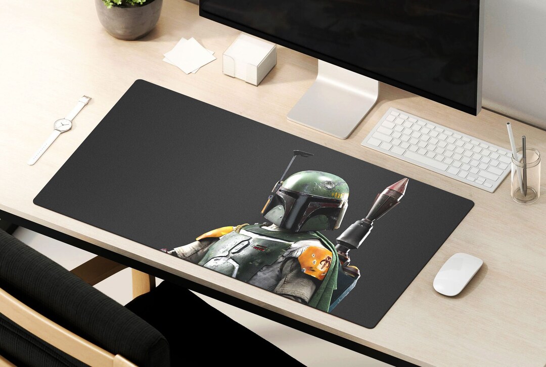 Boba Fett Desk Mat XL Gaming Mouse Pad / Gift Desk Pad Large - Etsy