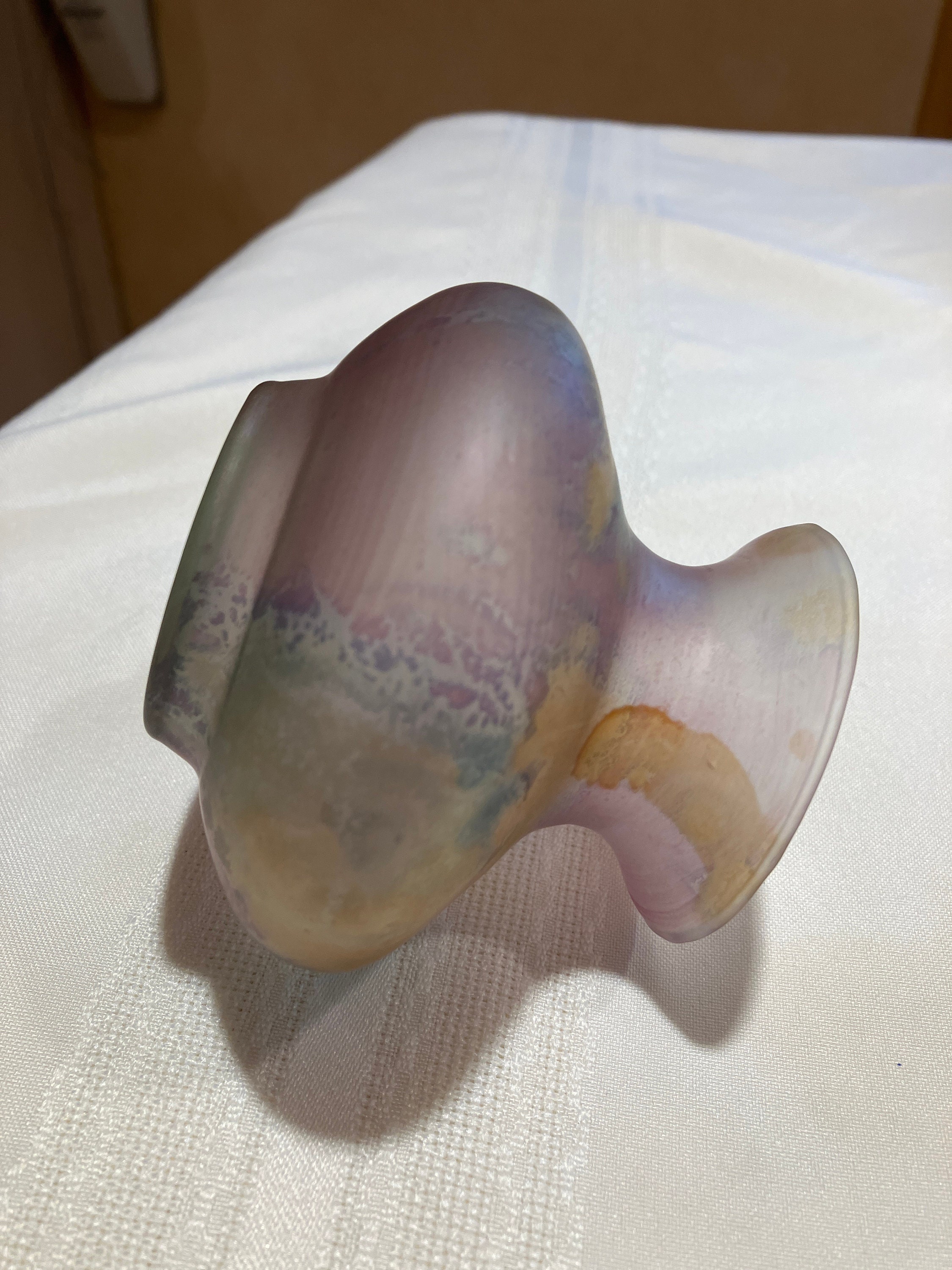 Israeli Glass Vase, Reuven Nouveau Art Style - Etsy