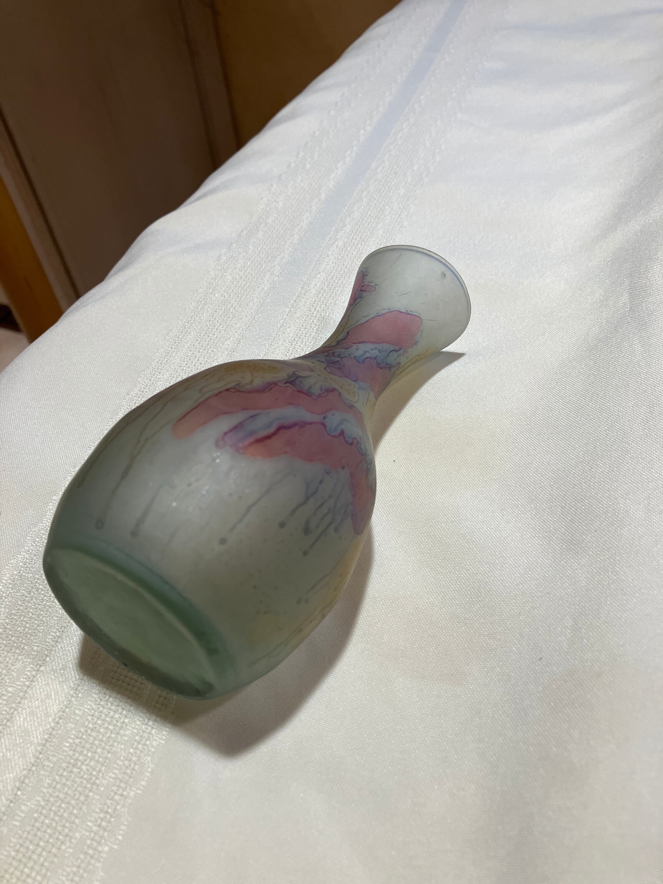 Israeli Glass Vase, Reuven Art Nouveau Style - Etsy