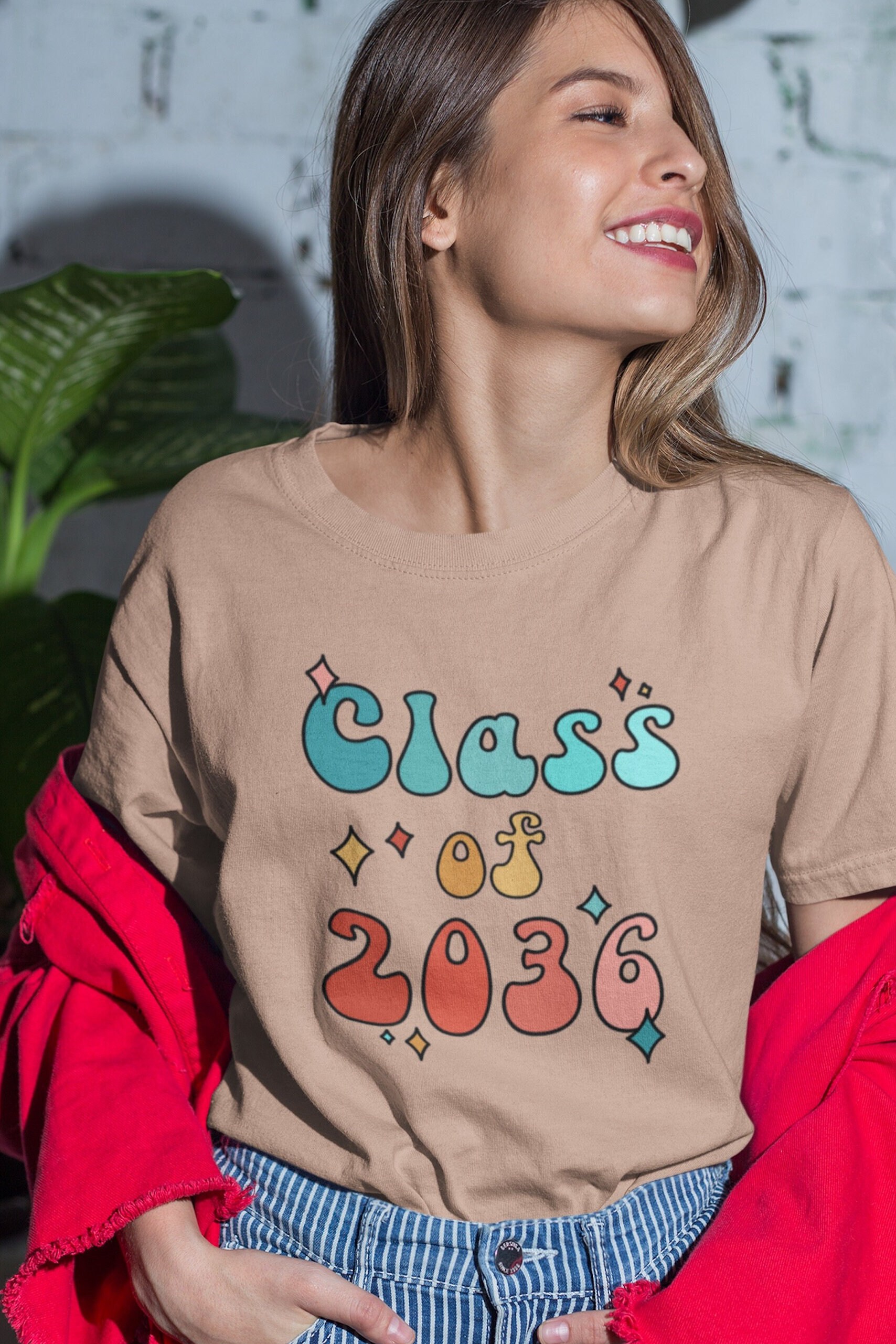Class of 2036 T-shirt Handprint, School Keepsake Memory Tee, Grow With ...