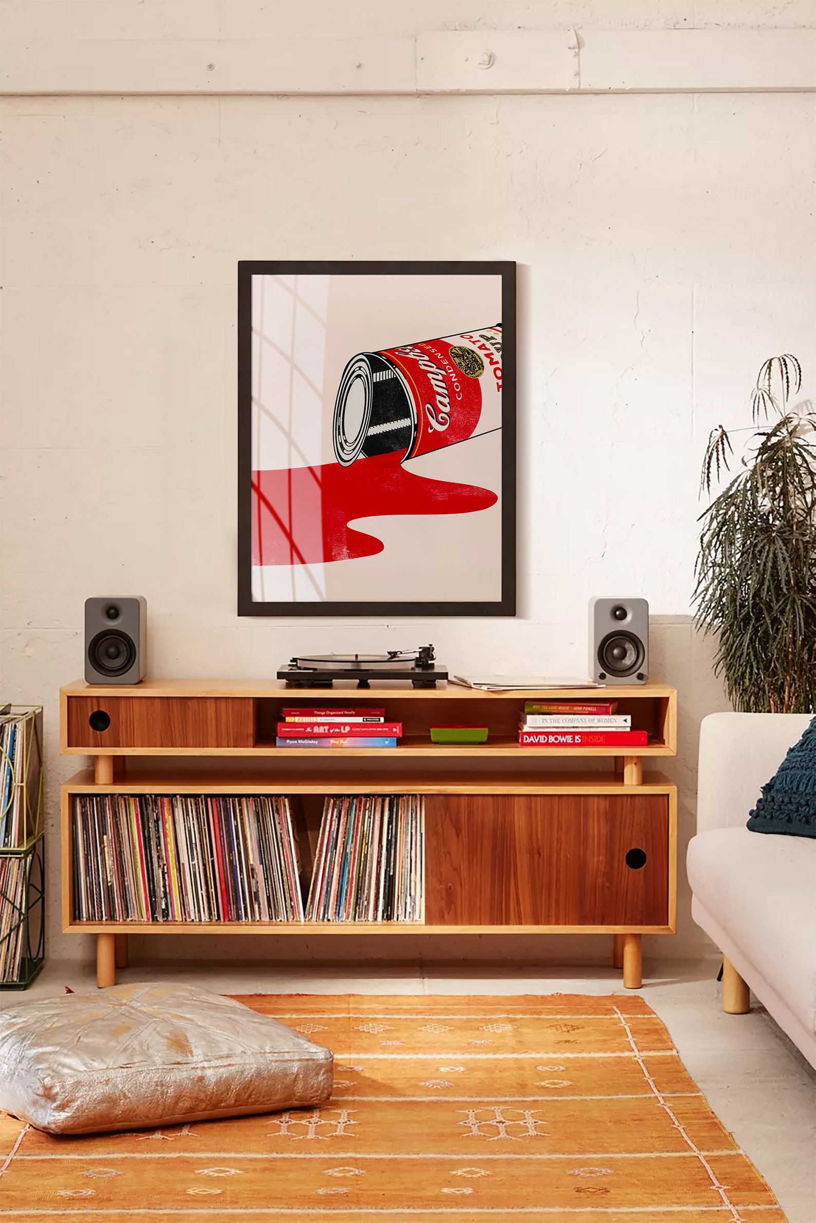 Spilled Soup, Andy Warhol Inspired Print, Pop Art Poster, Campbell's ...