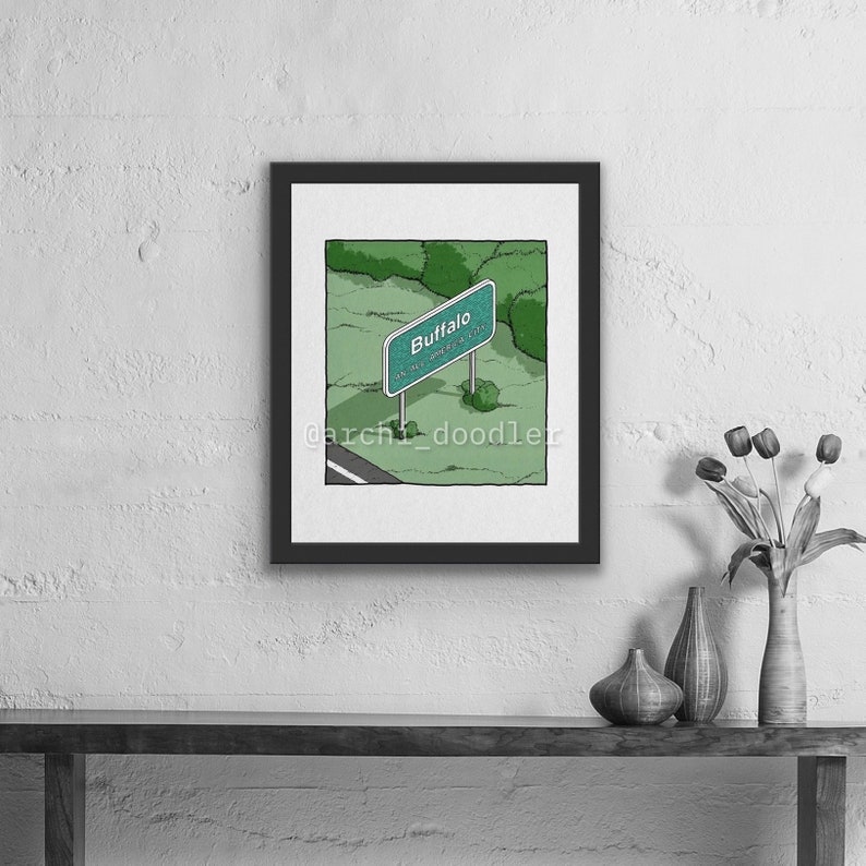 Buffalo an All America City Highway Sign in Buffalo NY - Etsy