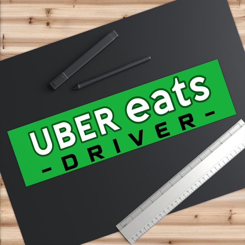 Bumper, Car Door Stickers, Uber Eats Driver - Etsy