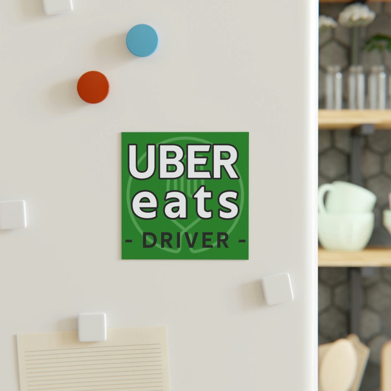Uber Eats Driver Square Magnet - Etsy