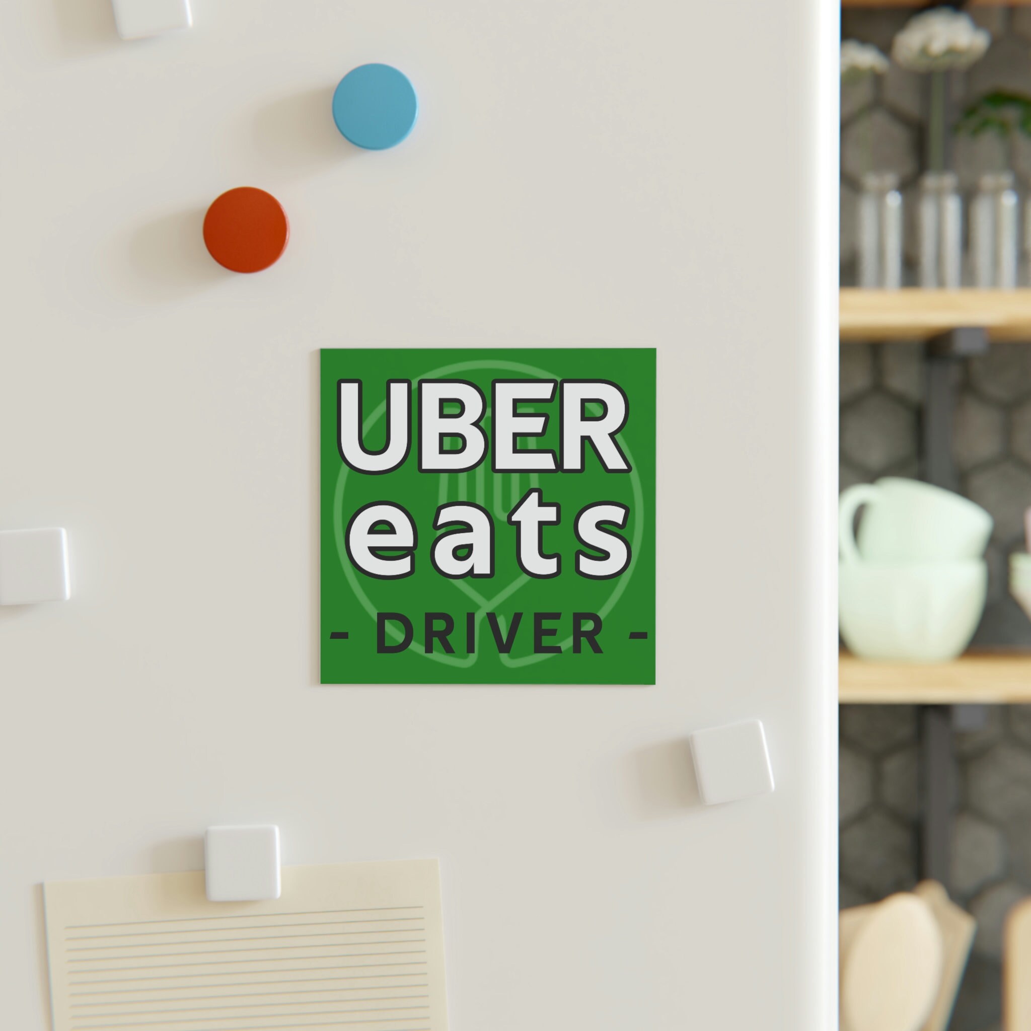 Uber Eats Driver Square Magnet - Etsy