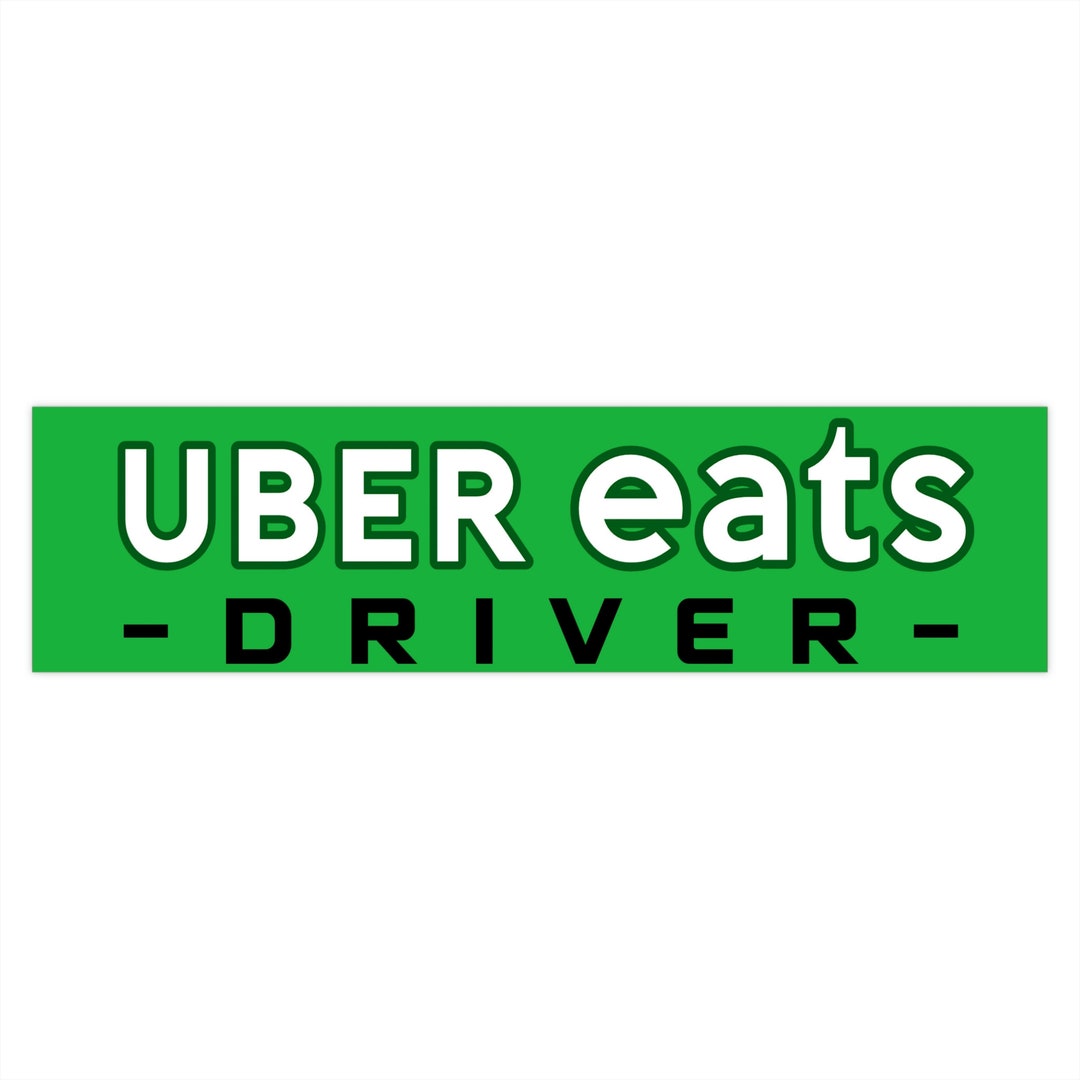 Bumper, Car Door Stickers, Uber Eats Driver - Etsy
