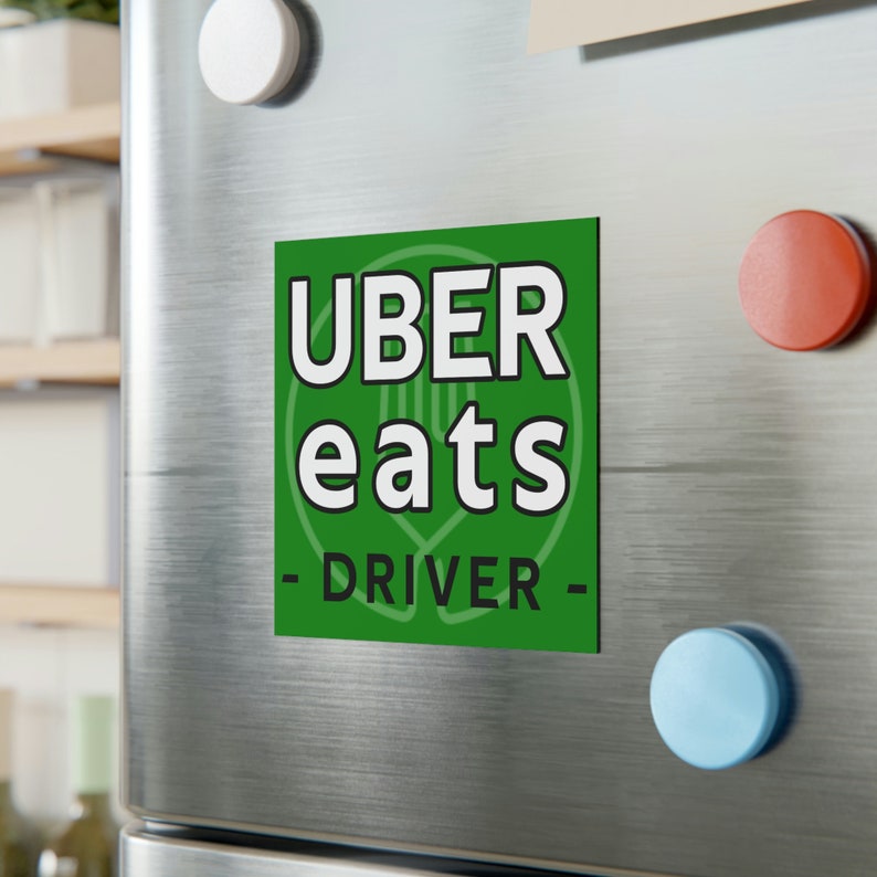 Uber Eats Driver Square Magnet - Etsy