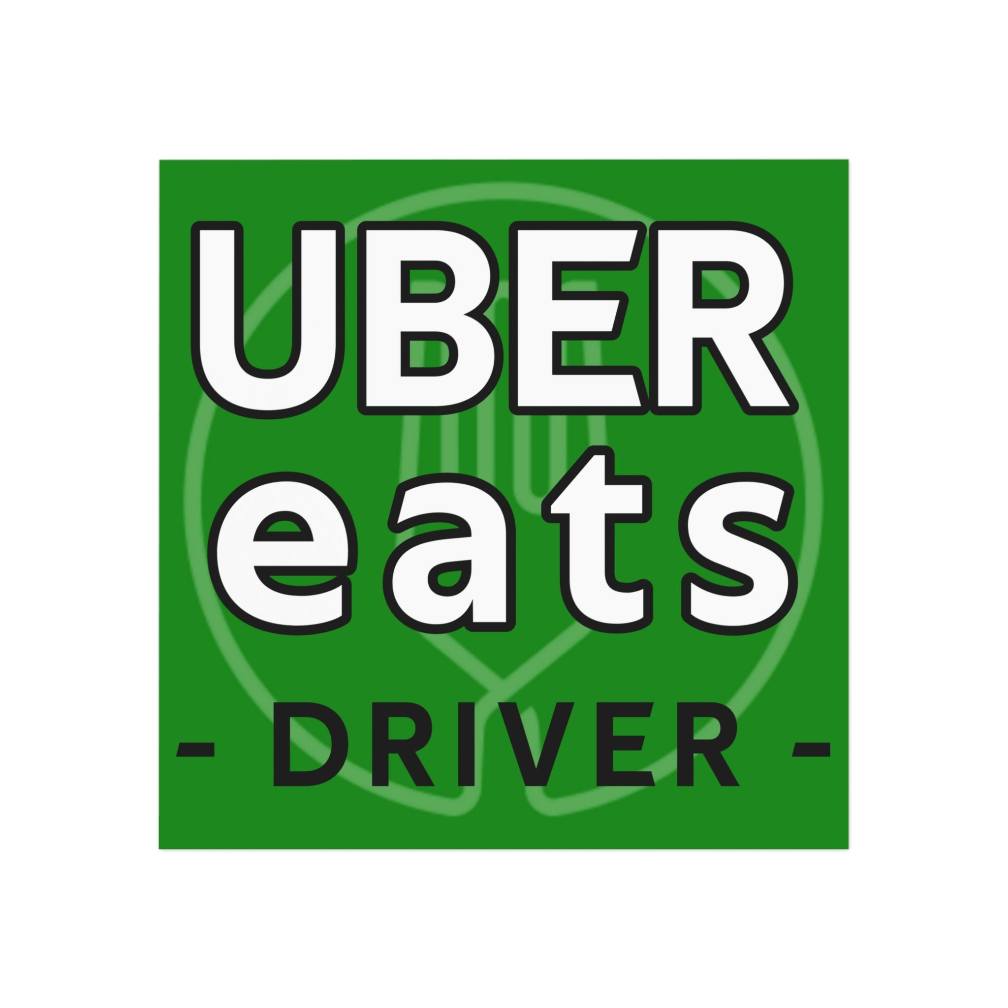 Uber Eats Driver Square Magnet - Etsy