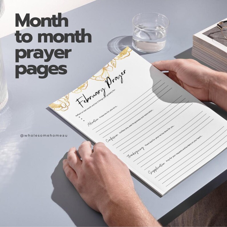 Prayer Planner 2025, Prayer Journal, Monthly Prayers, Planner ...