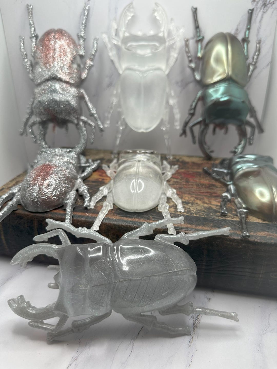 Custom Beetle Sculpture Beetlejuice, Bugs, Resin, Fairy Core, Woodland ...