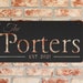 Custom Family Name Metal Gate Sign / Custom Outdoor Sign - Etsy