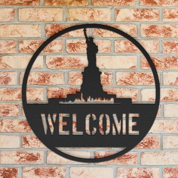 Statue of Liberty Metal Sign - Etsy