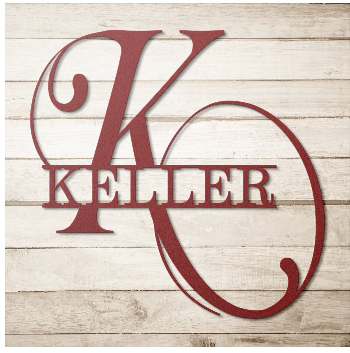 Personalized Monogram Gate Sign / Custom Front Door Sign / Family Name ...