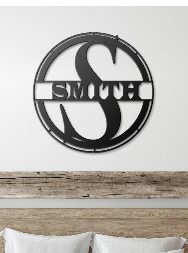 Custom Gate Sign Metal / Monogram Sign / Custom Welcome Sign - Etsy