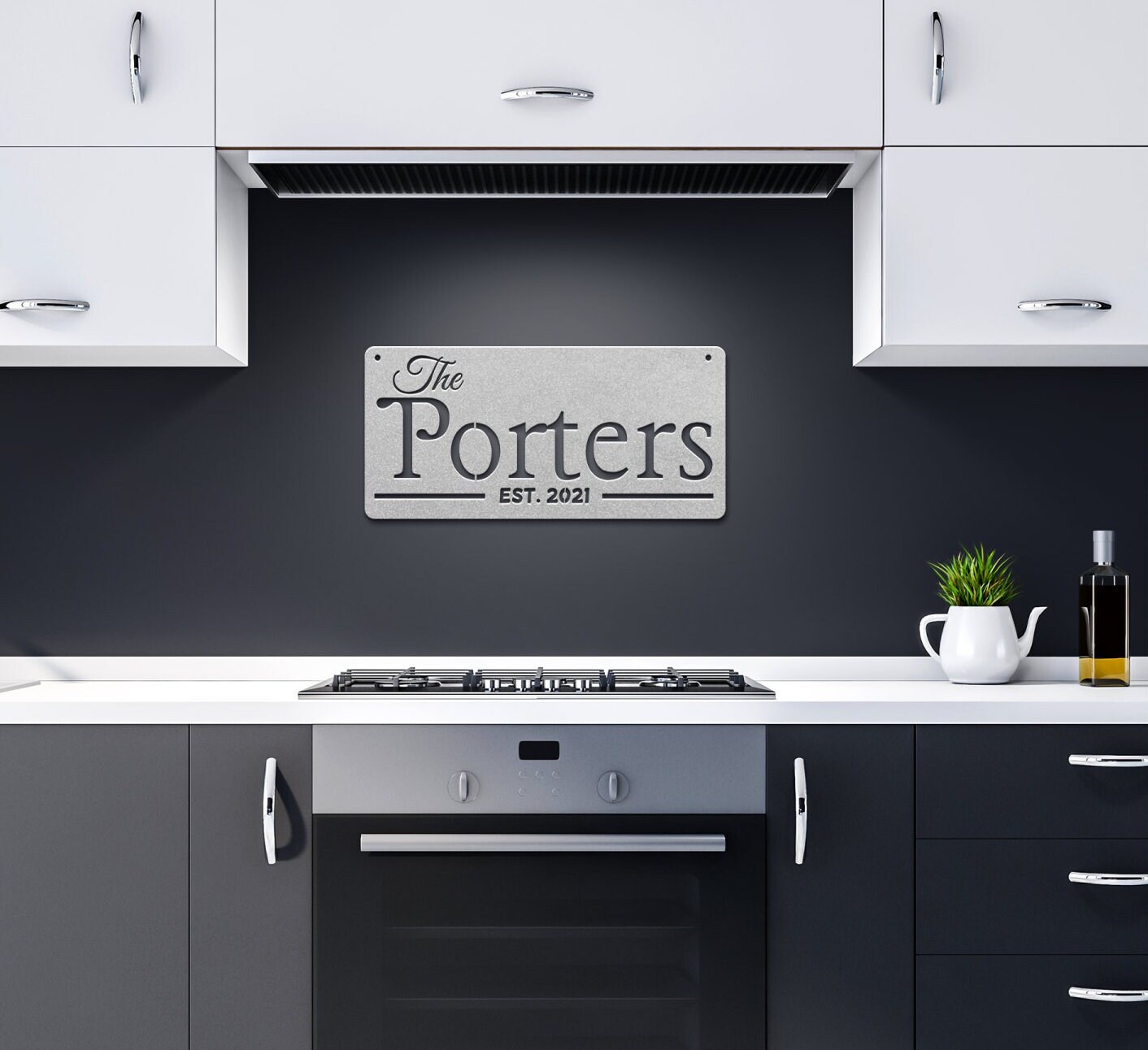 Custom Family Name Metal Gate Sign / Custom Outdoor Sign - Etsy