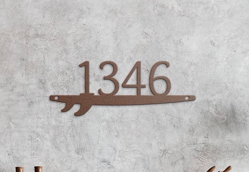 Surfboard House Numbers / Surfboard Front Door Address - Etsy