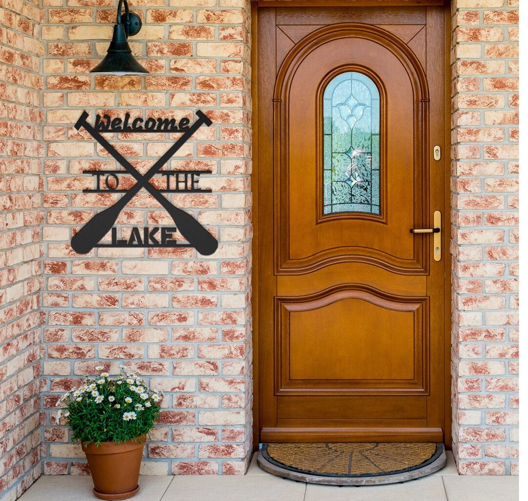 Welcome to the Lake Wall Art Metal / Lake House Decor / Lake House Wall ...