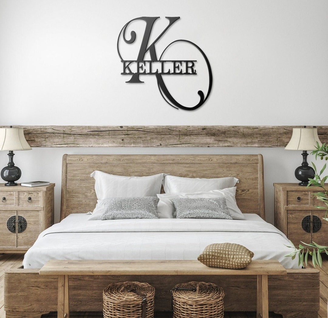 Personalized Monogram Gate Sign / Custom Front Door Sign / Family Name ...