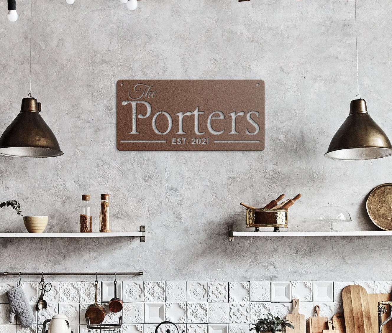 Custom Family Name Metal Gate Sign / Custom Outdoor Sign - Etsy