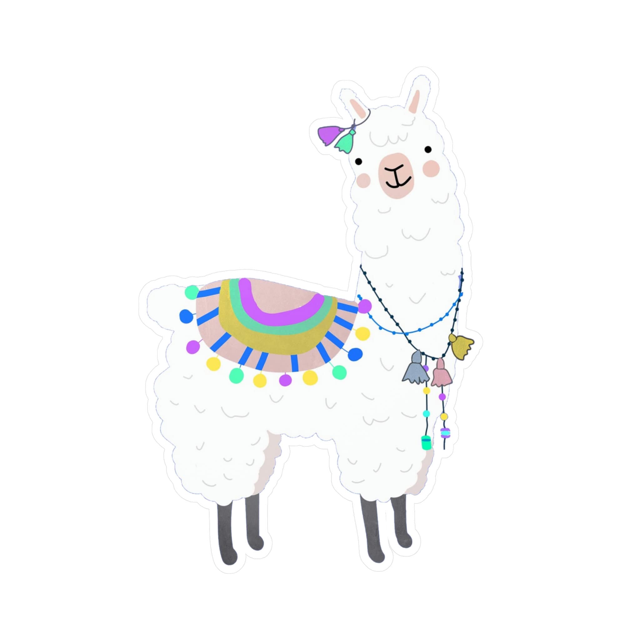 Llama Sticker / Party Animal Sticker / Party Llama Sticker / Cute Llama ...