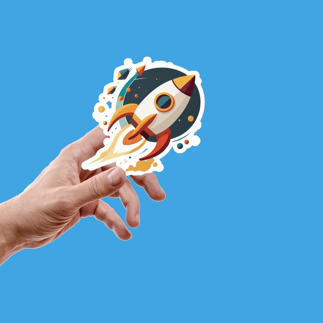 Rocket Sticker / Space Sticker / Outerspace Sticker / Rocket Ship ...