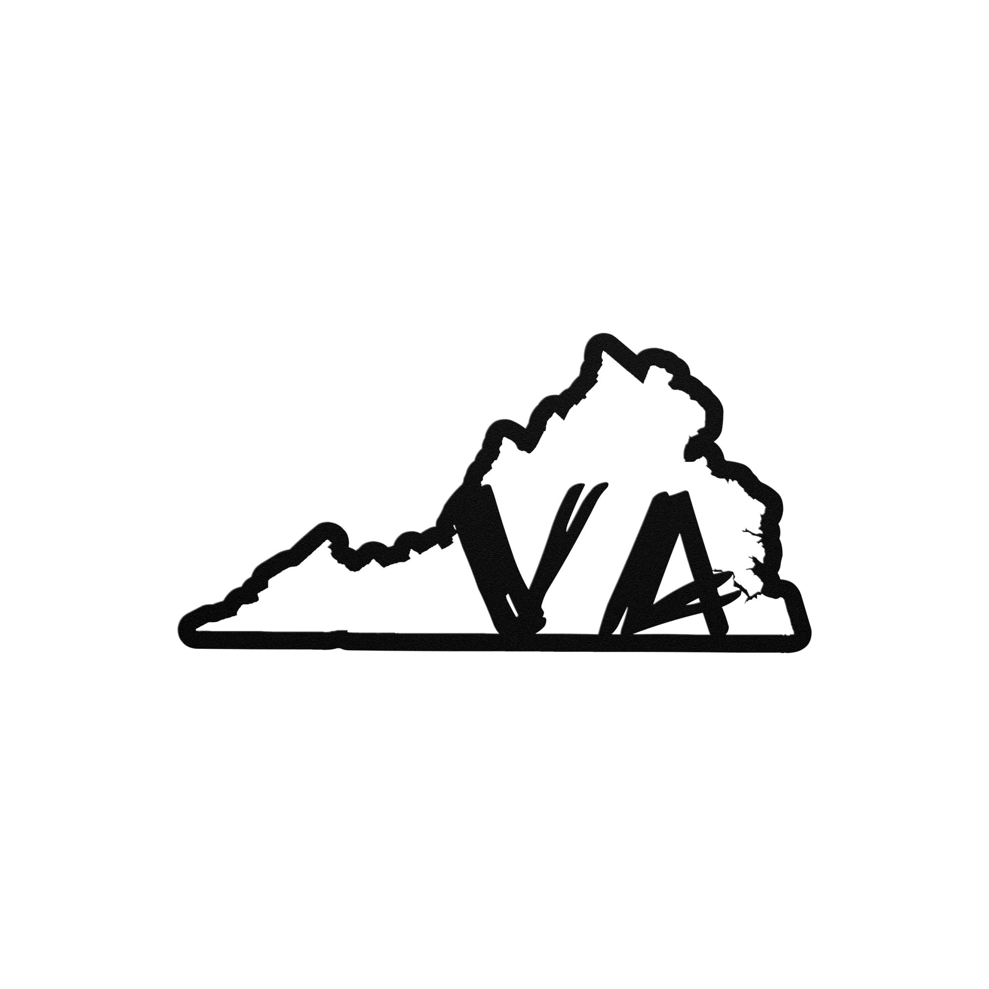 Virginia Wall Art Metal / State Wall Art / Virginia Home Decor / Metal ...