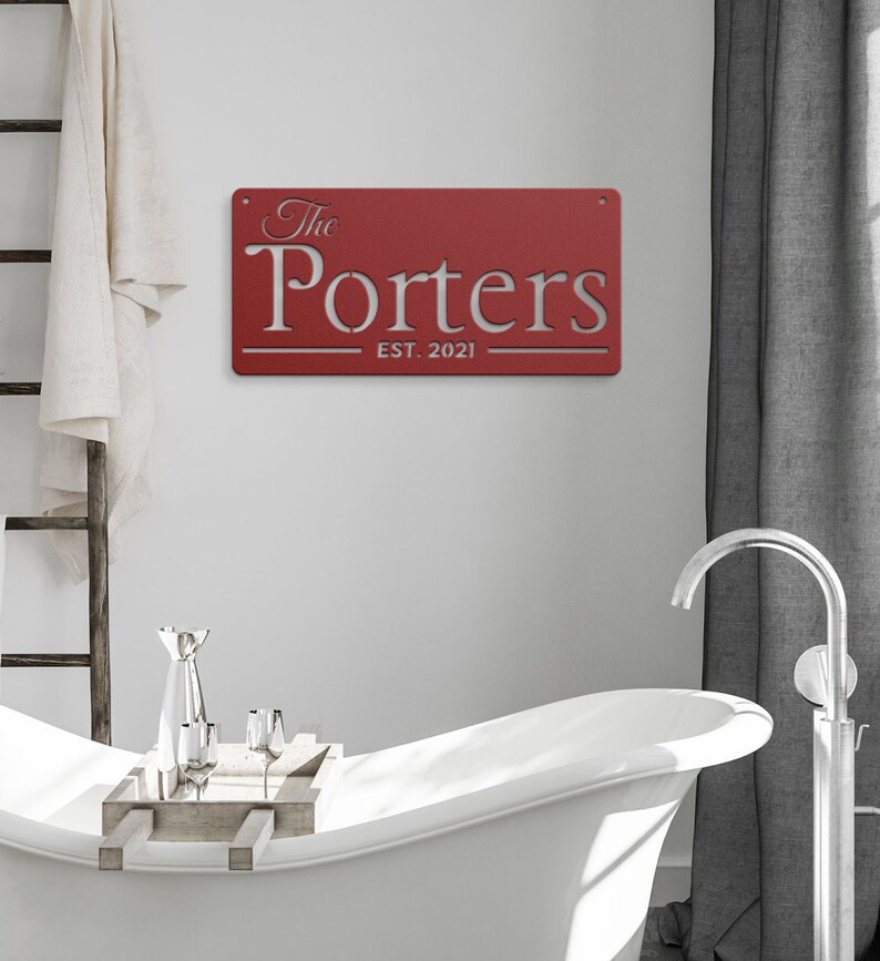 Custom Family Name Metal Gate Sign / Custom Outdoor Sign - Etsy