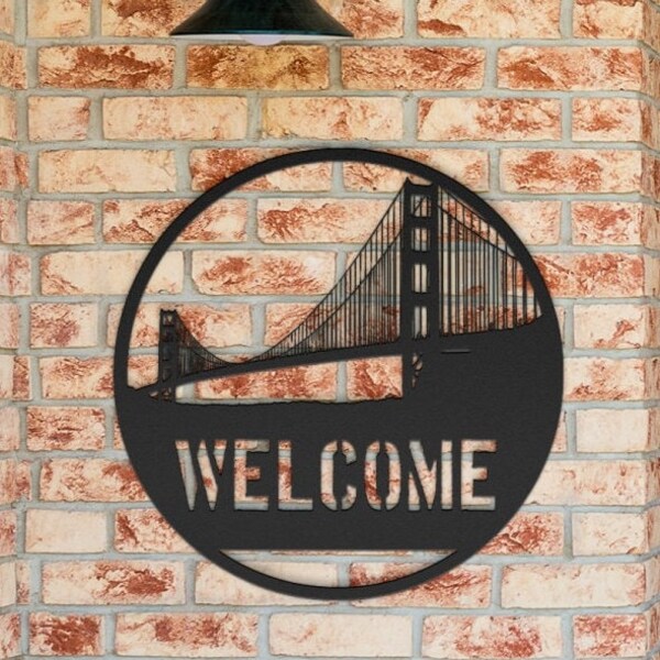Metal Golden Gate Bridge Wall Art - Etsy