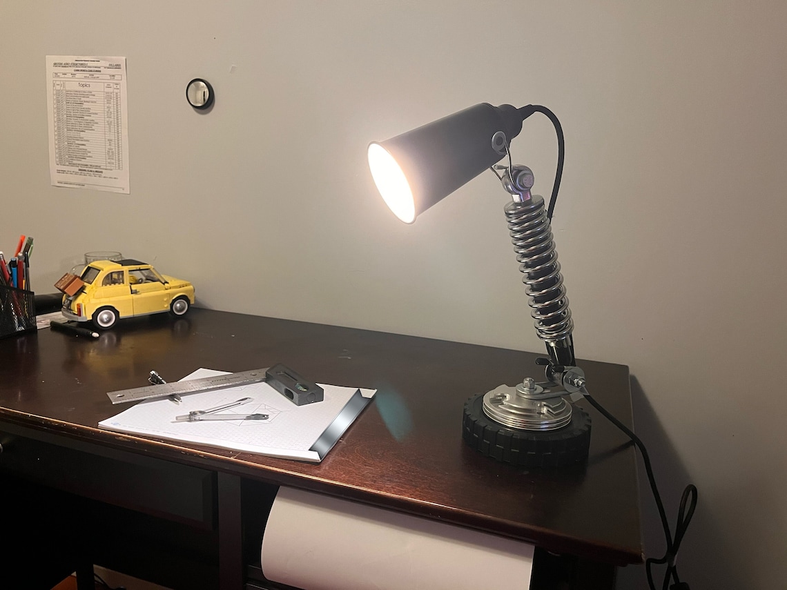Rustic Lamp Made From Car Parts - Etsy