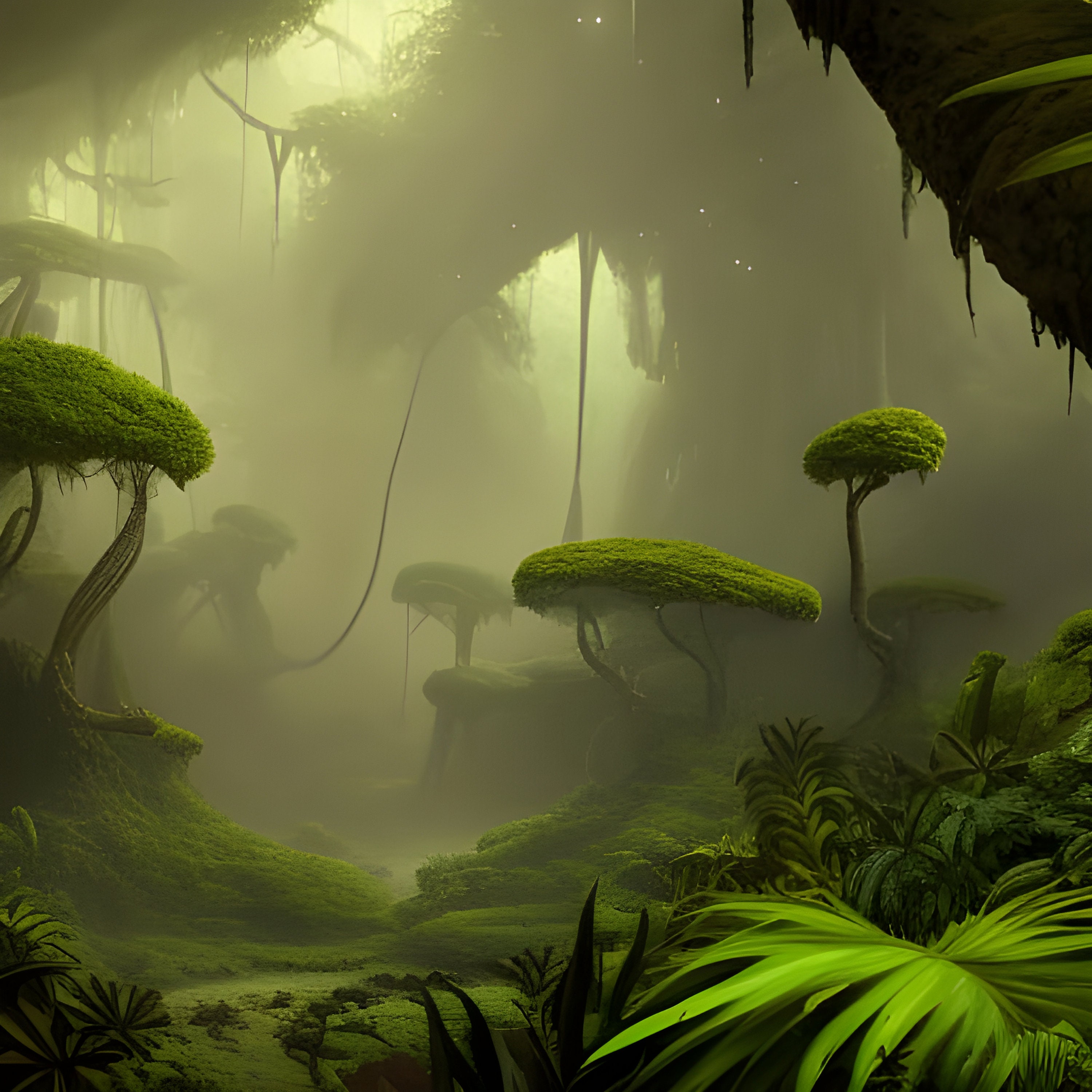 Alien Rainforest Poster - Etsy