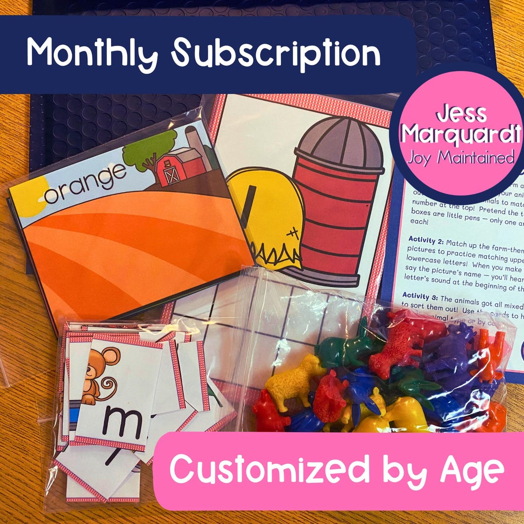 Monthly Subscription for Kids! - Developmental & Educational Activities ...