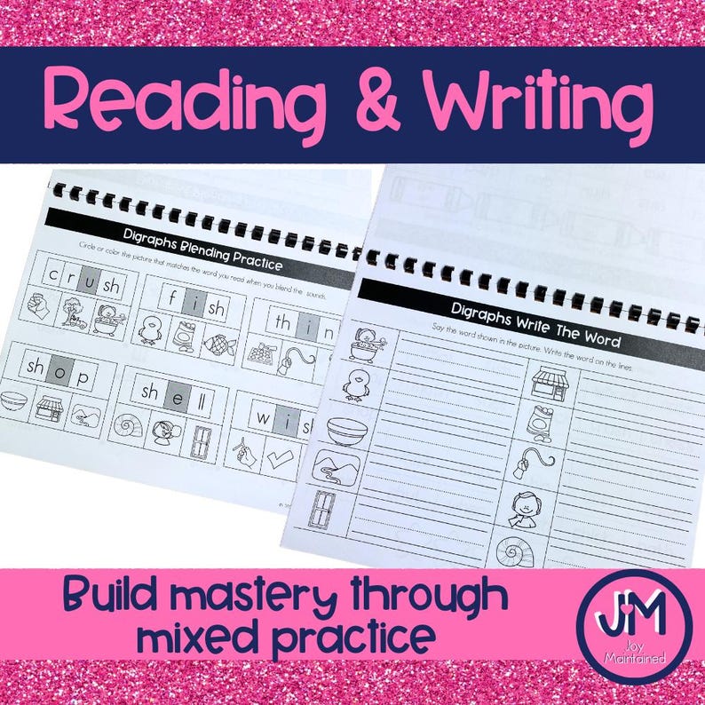 Digraphs Practice Packet - Worksheets - Phonics Practice - 1st Grade ...