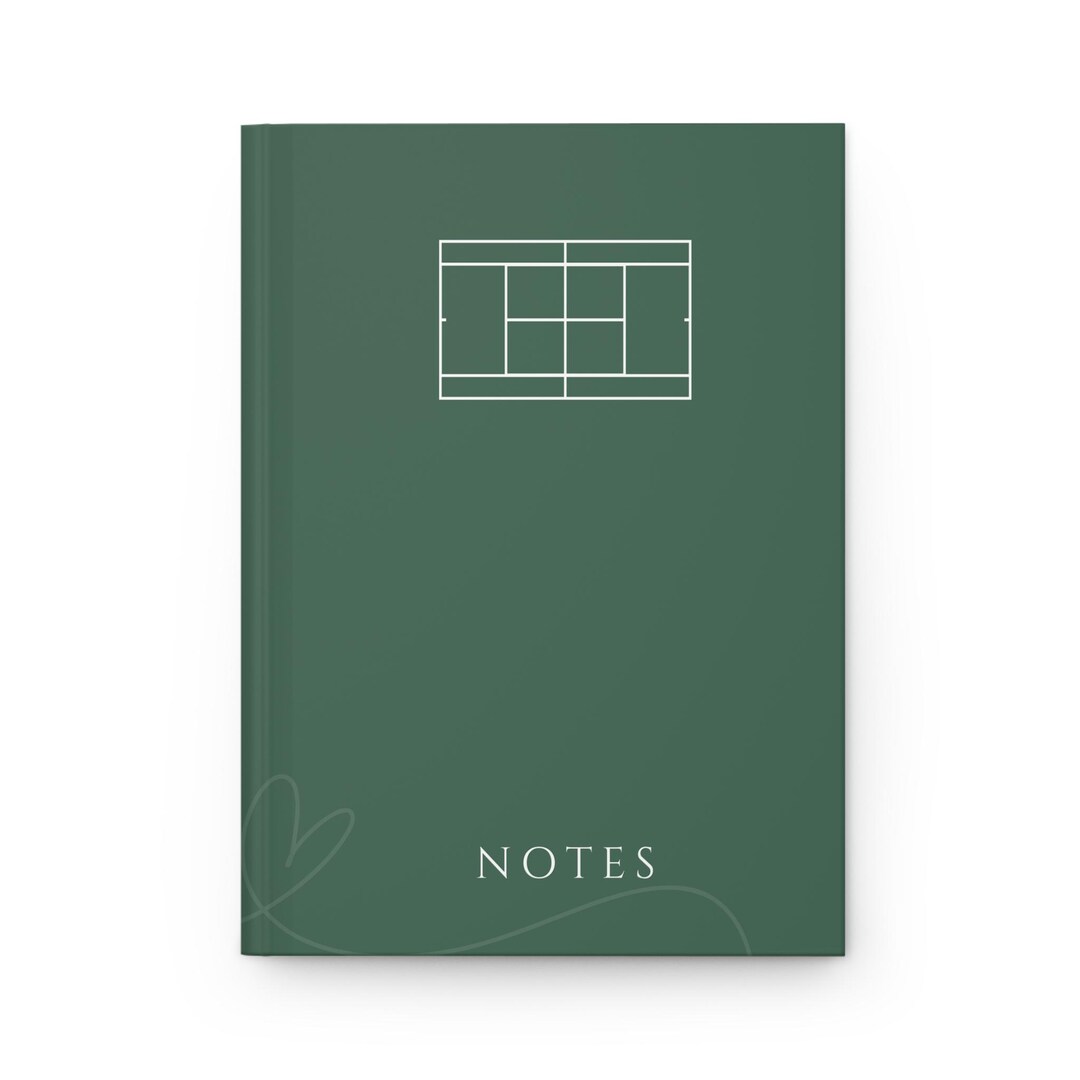 Tennis Court Design Journal, Tennis Notebook, Sports Diary, Tennis ...