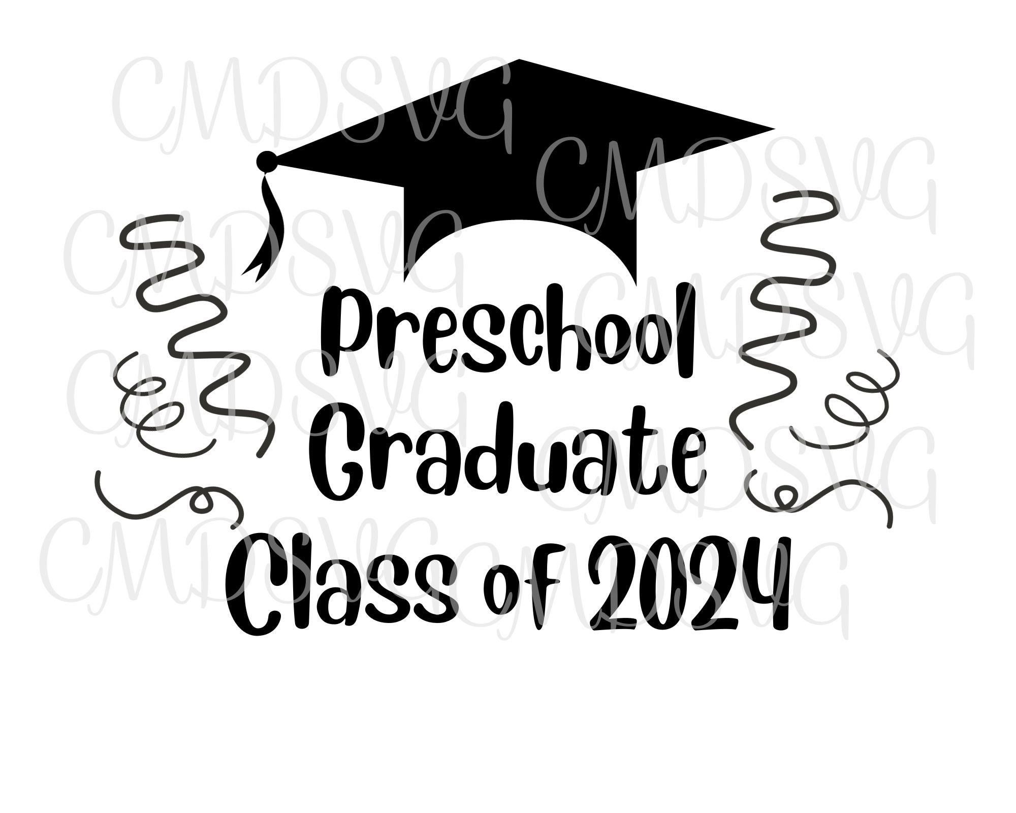 Preschool Graduate Class of 2024-svg - Png -jpg -grad - Pre K - Etsy