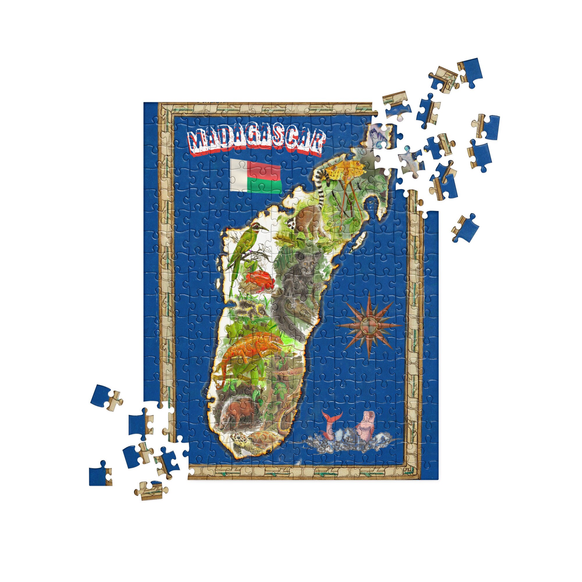 Puzzle, Madagascar, Paper, Unique Jigsaw Puzzle, Family, Adults - Etsy