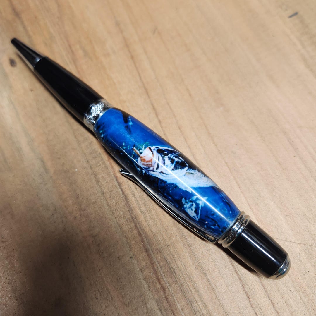 Twist Pen With Acrilyc Largemouth Bass - Etsy