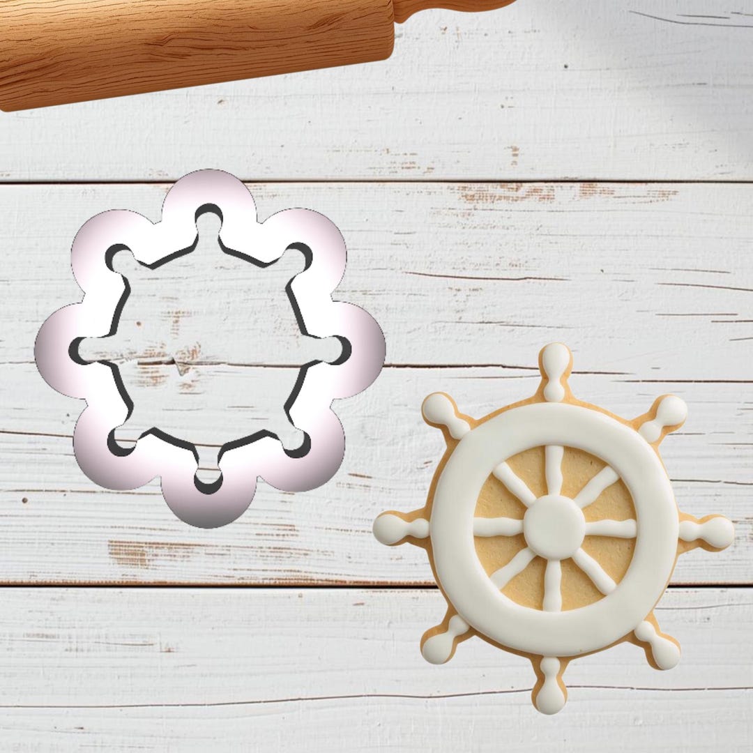 Ship Wheel Shaped Cookie Cutter - Etsy