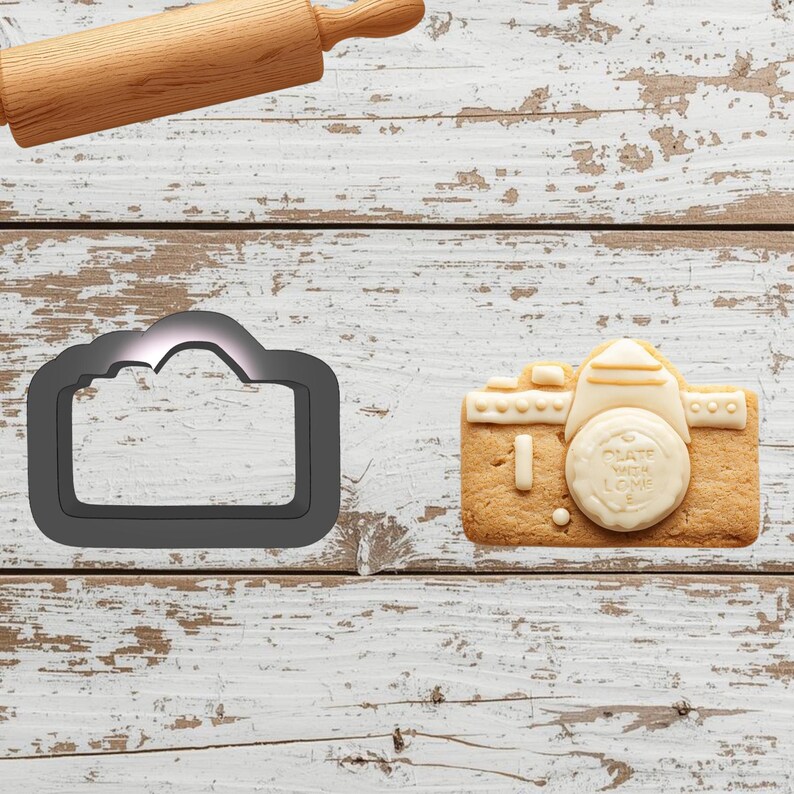 Camera Shaped Plastic Cookie Cutter - Polymer Clay Cutter - Fondant ...