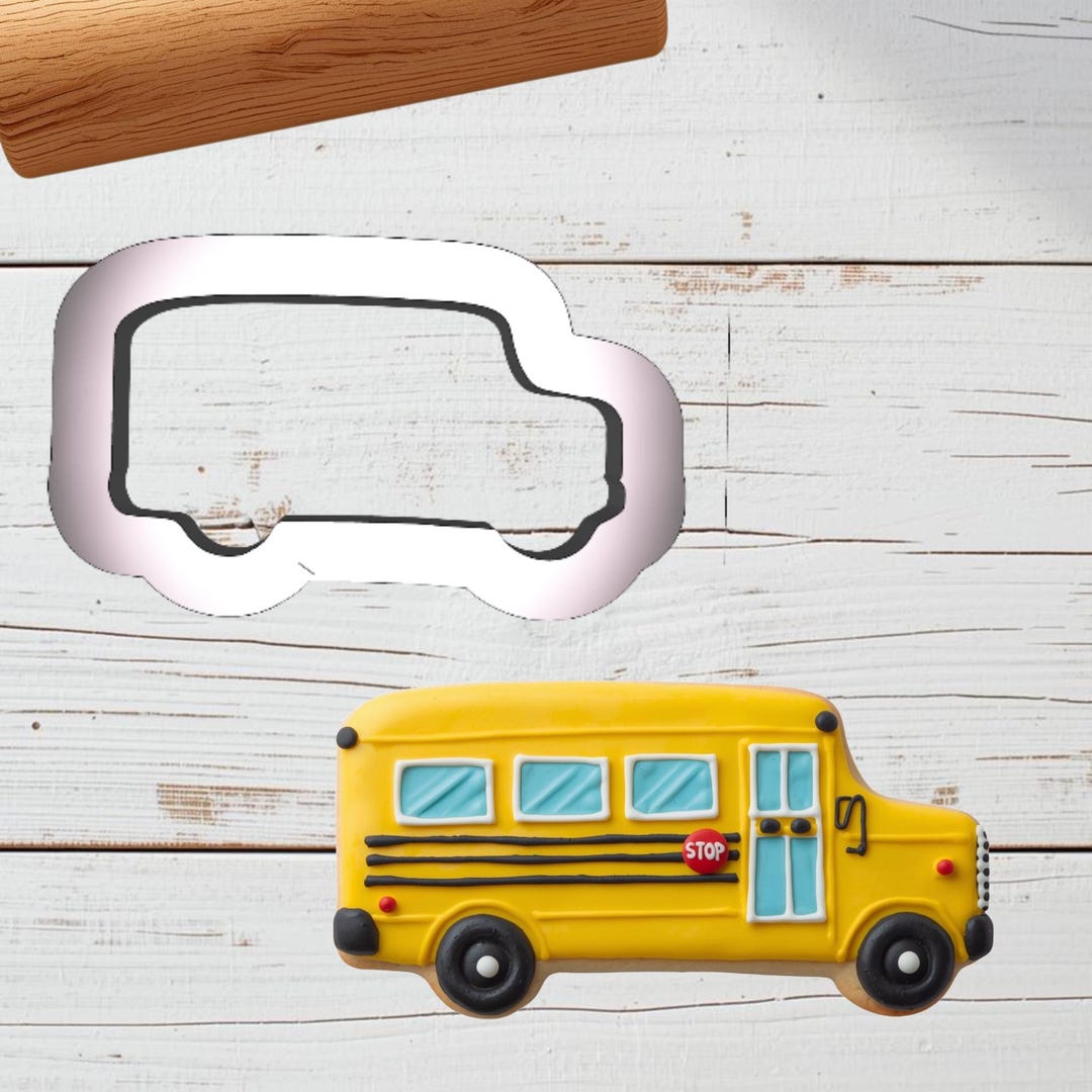 School Bus Shaped Cookie Cutter - Etsy