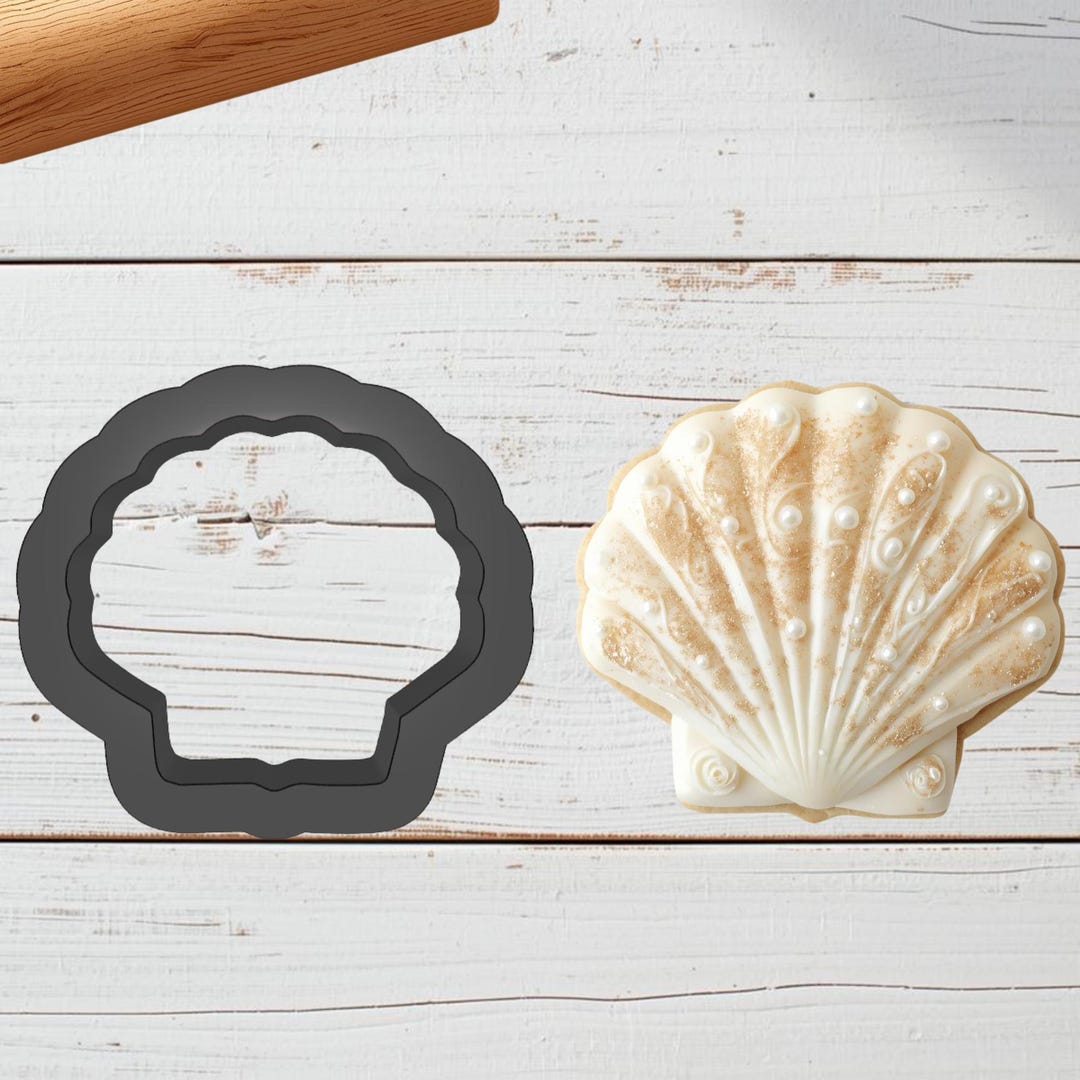 Conch Seashell Shaped Cookie Cutter - Polymer Clay Cutter - Fondant ...