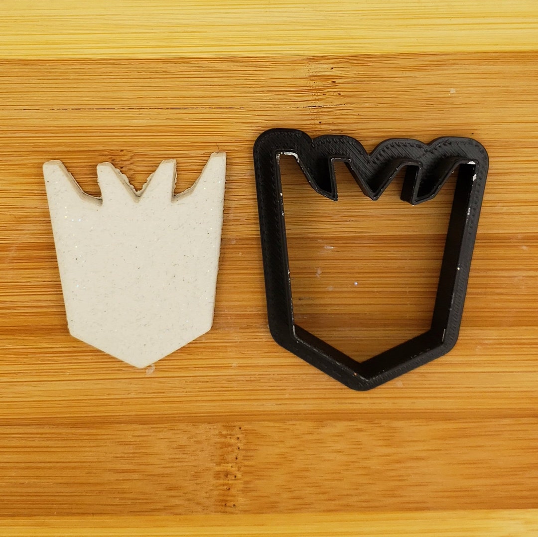 Transformers Decepticon Shaped Plastic Cookie Cutter - Polymer Clay ...