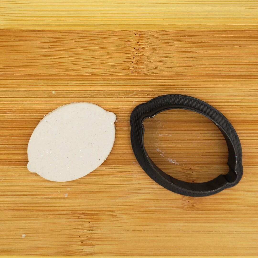 Lemon Shaped Plastic Cookie Cutter - Fruit Cookie Cutter - Food Cookie ...