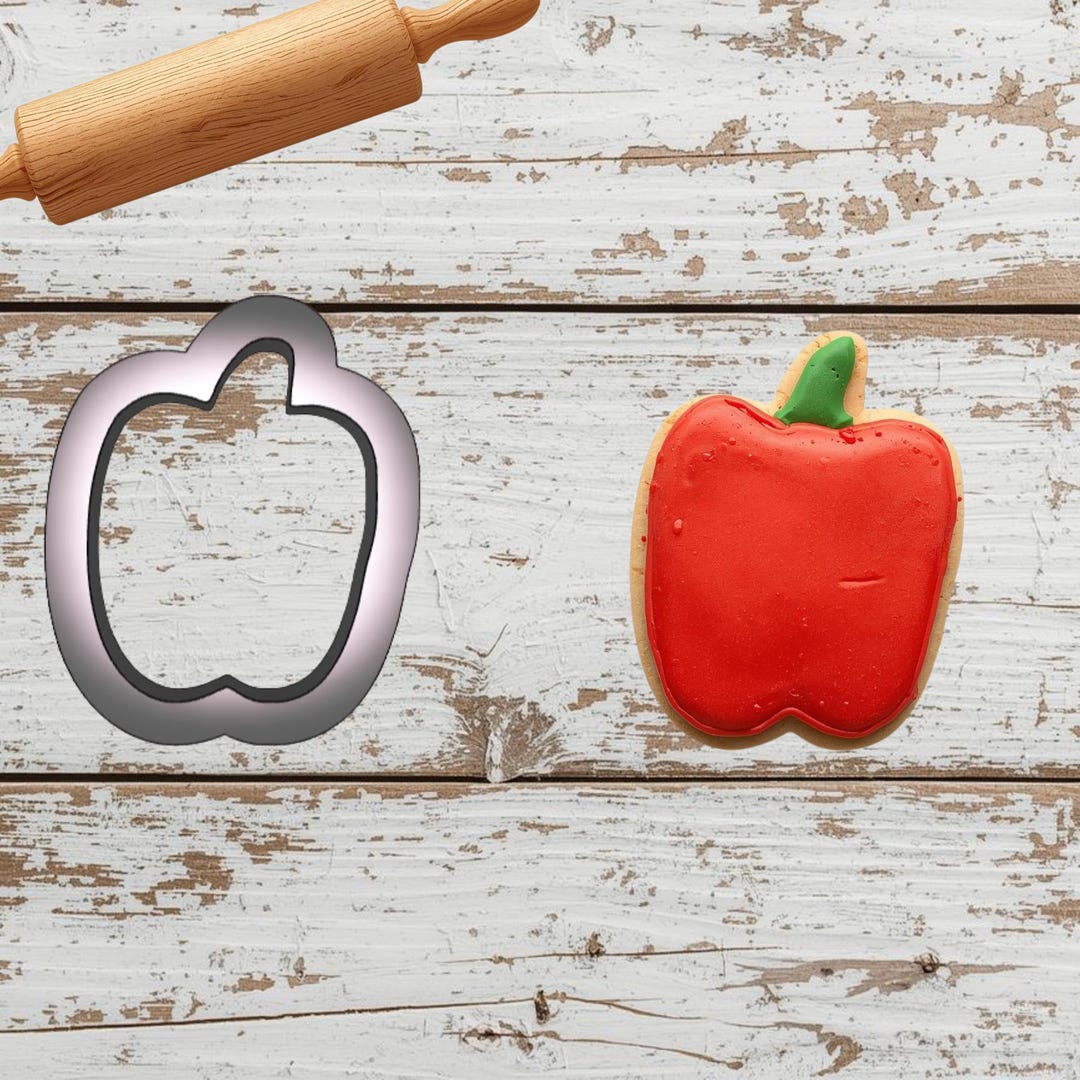 Bell Pepper Shaped Cookie Cutter - Etsy